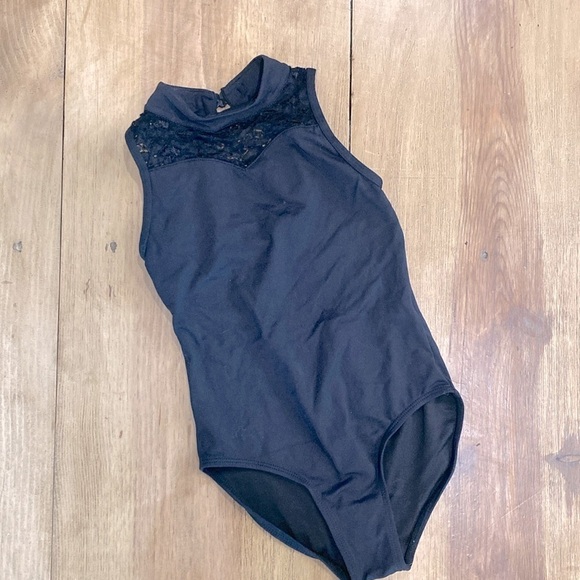 One Pieces | Black Ballet Leo Leotard Danz N Motion Lace Effects ...